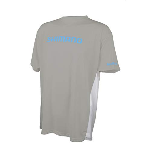 SHIMANO Fishing Short Sleeve Tech Tee - Gray, XL [ATEEVAPSSXLAGY]