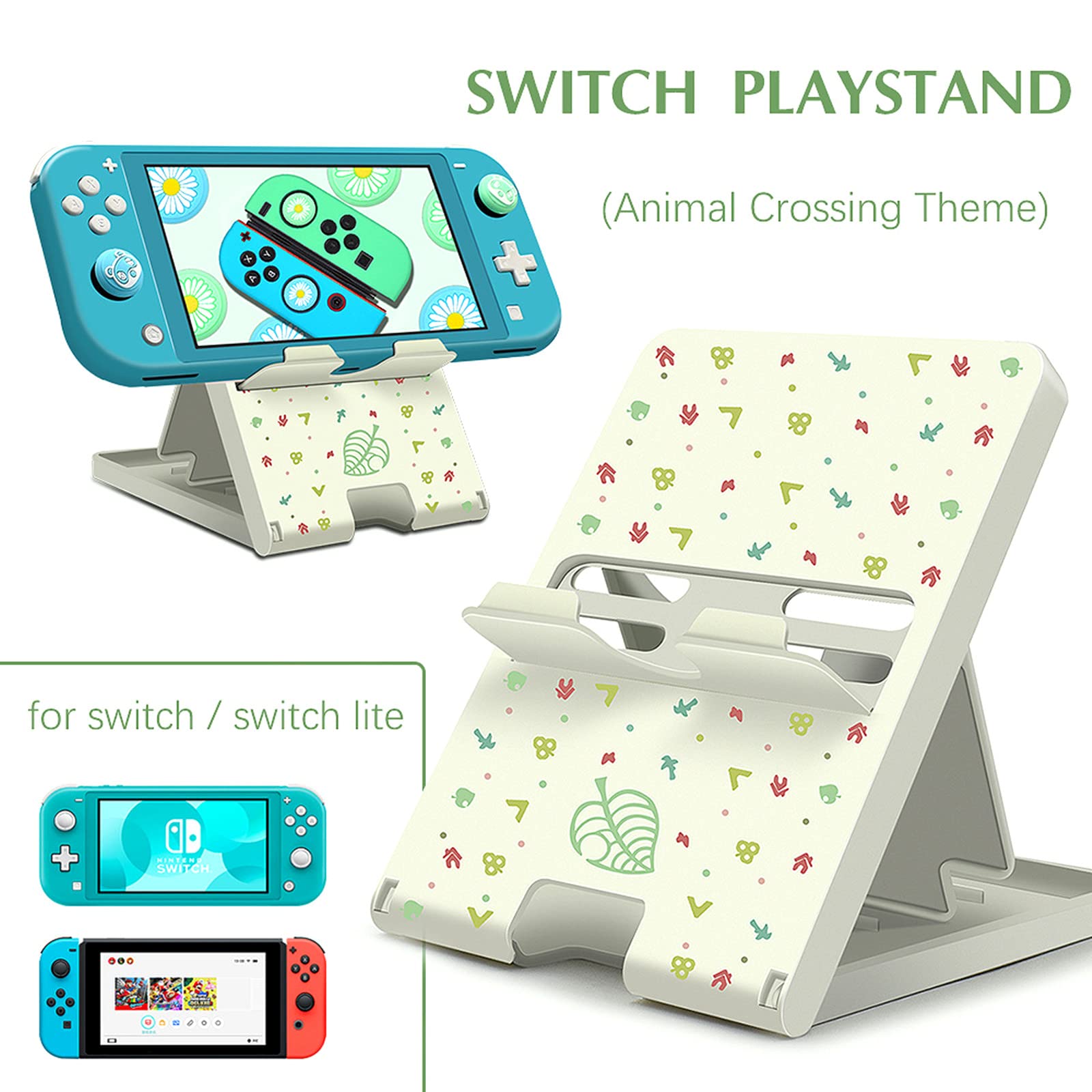 Wen XinRong Switch Stand Compatible with Nintendo Switch and Switch Lite, Foldable Multi Angle Non-Slip Bracket Portable Playstand for Switch