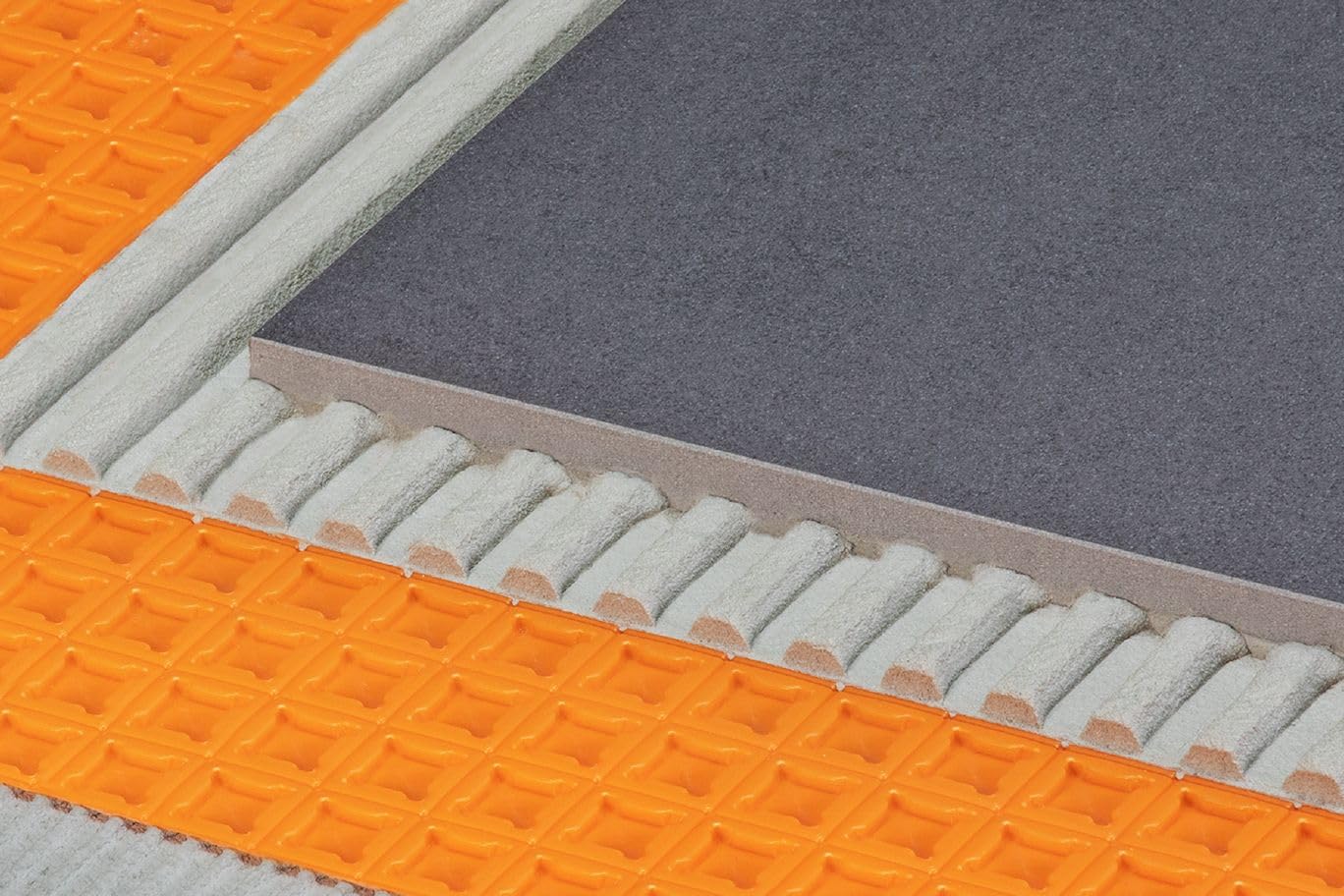 Schluter Ditra Uncoupling and Waterproofing Membrane for Ceramic and Stone Tile Application - Quick Installation, Made of Polyethylene, 1/8-Inch Thickness, 54 Square Feet - DITRA5M