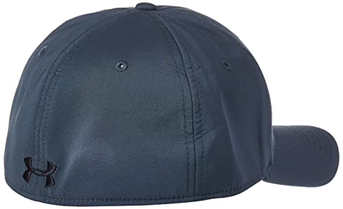 Under Armour Men's Wordmark Stretch Cap, Wire (073)/ Black, Medium/Large