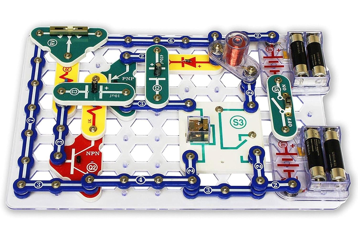 Snap Circuits Extreme SC-750 Electronics Exploration Kit - Over 750 Projects, Full Color Manual, 80+ Parts for STEM Education, Kids 8+