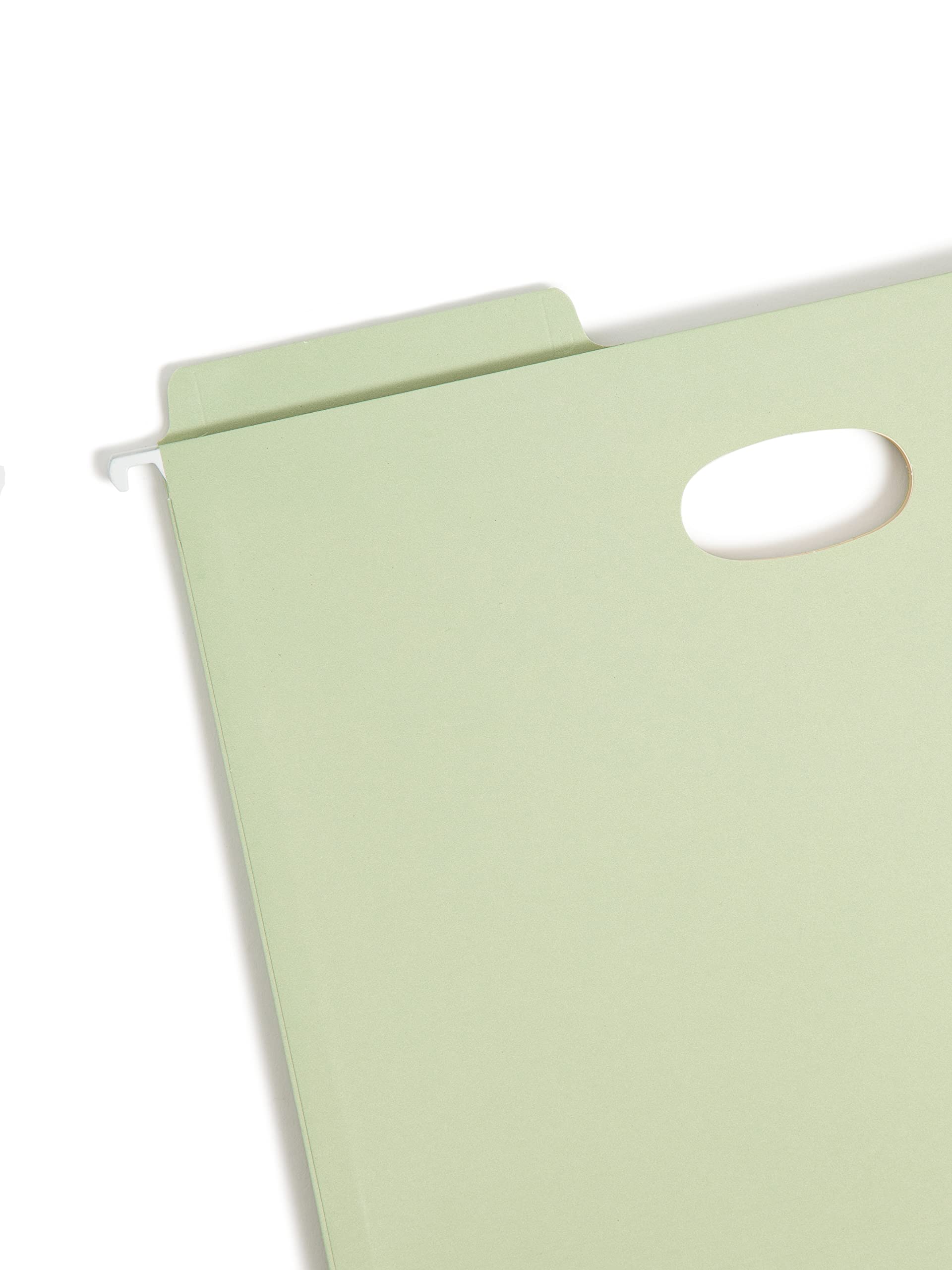 Smead FasTab Hanging Pocket with TUFF Construction and Full-Height Gusset, 5-1/4" Expansion, 1/3-Cut Built-in Tab, Letter Size, Moss, 9 per Box (64224)