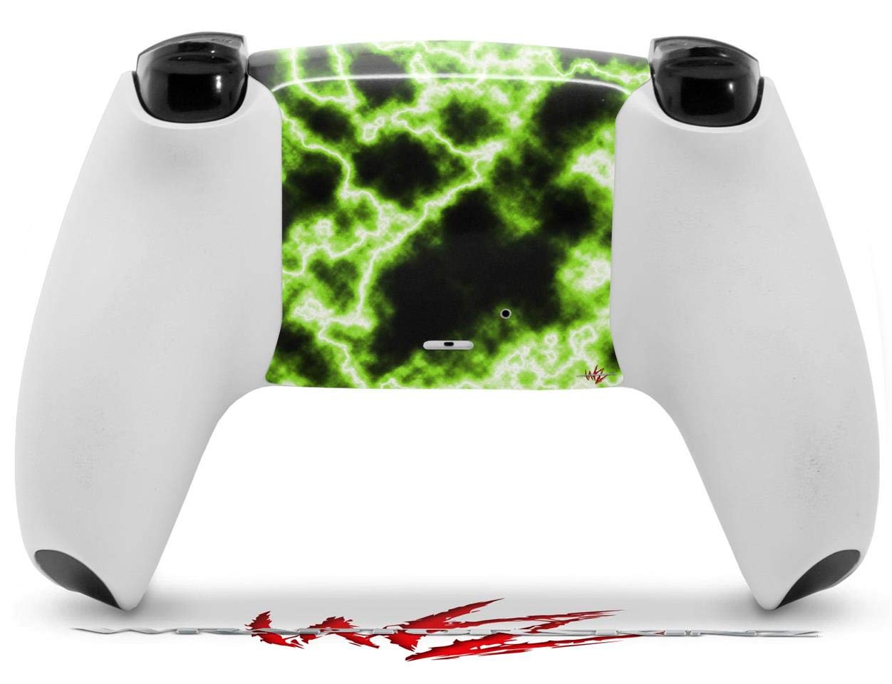 WraptorSkinz Skin Wrap compatible with Sony PS5 DualSense Controller Electrify Green (CONTROLLER NOT INCLUDED)