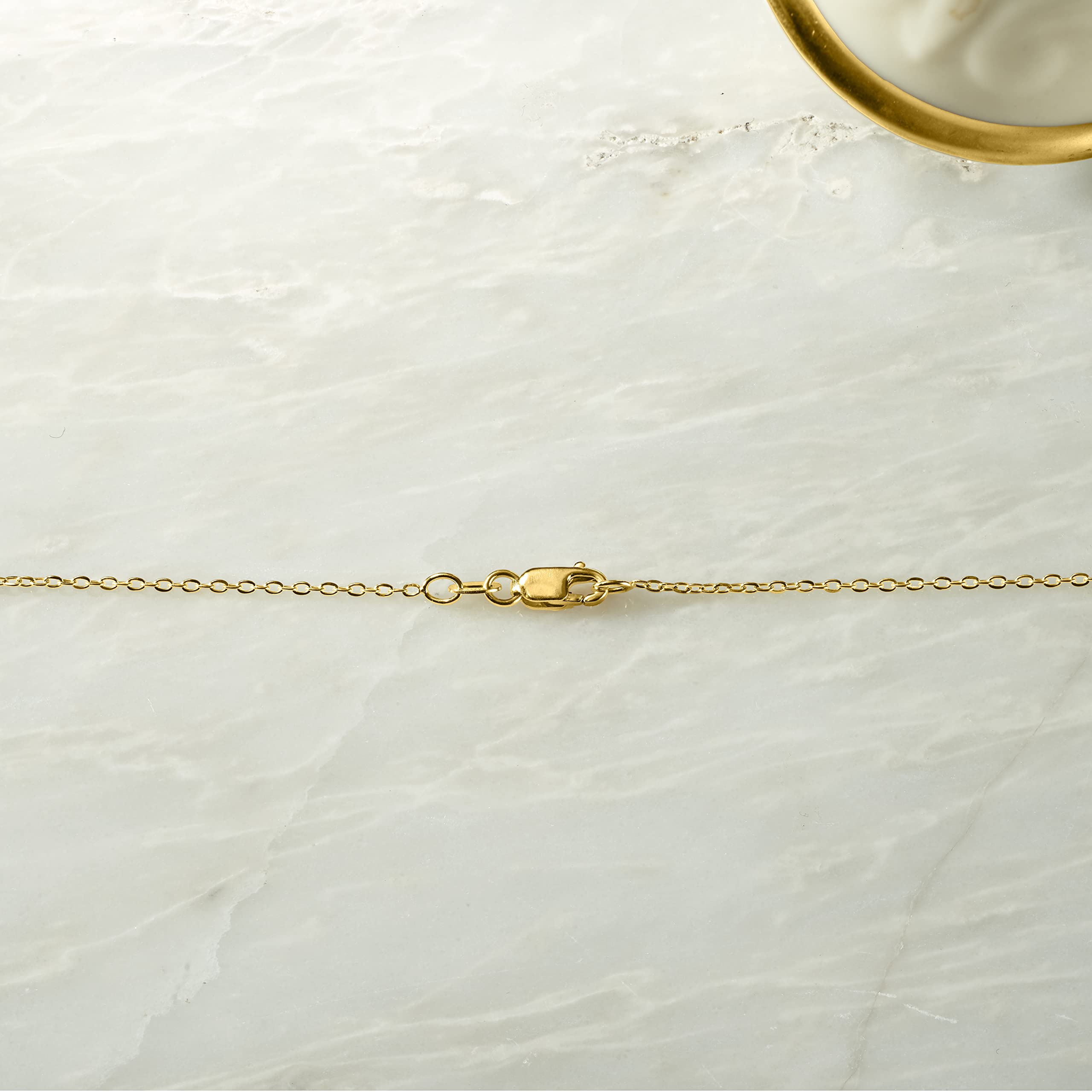 Ross-Simons Italian 1mm 18kt Yellow Gold Cable-Chain Necklace. 20 inches