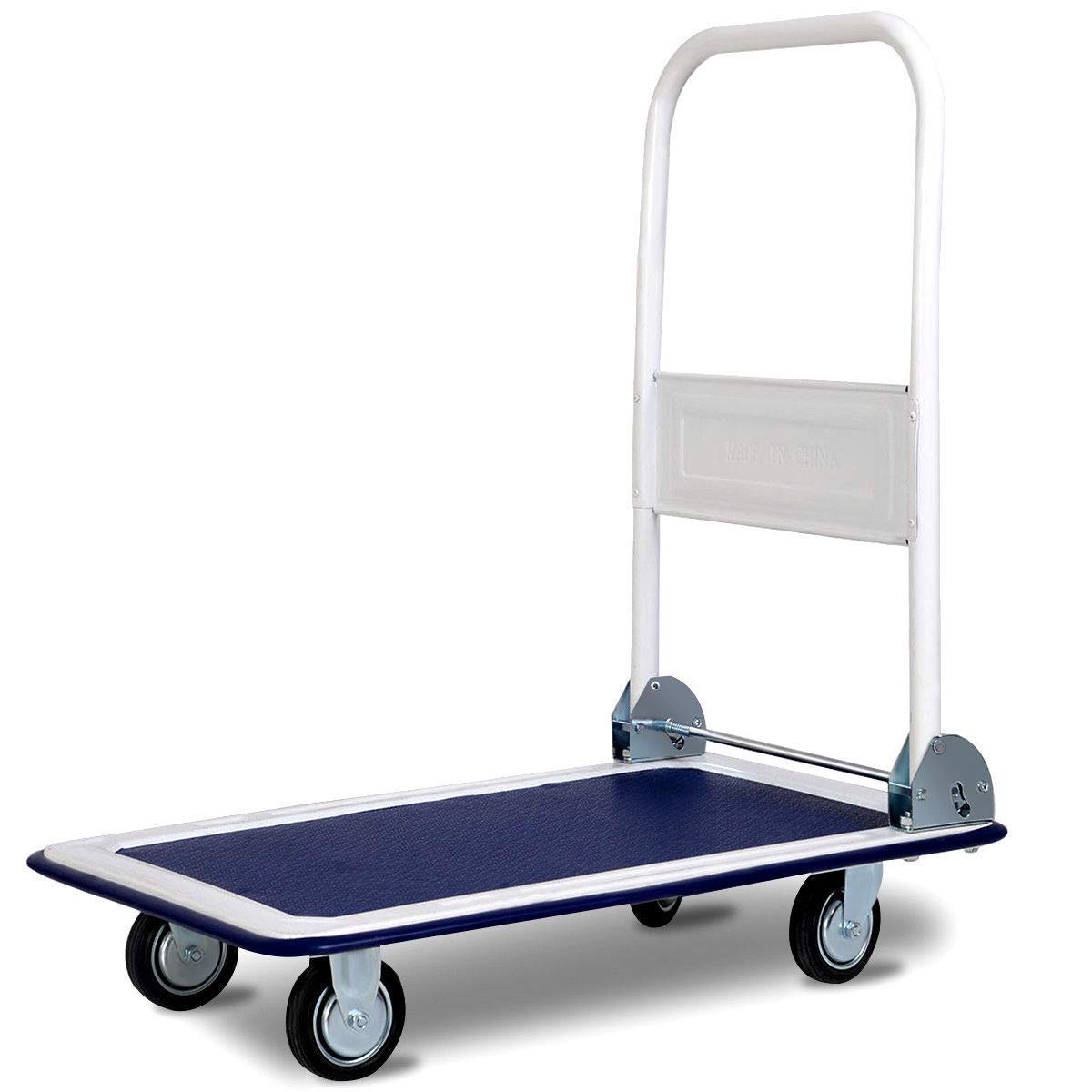 TimmyHouse Push Cart Dolly Platform Hand Truck Warehouse Mover Heavy Duty Folding Warehouse
