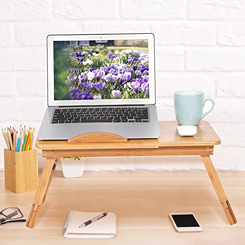 TBGFPO Adjustable Table Computer Desk Rack Shelf Dormitory Bed Lap Desk Portable Book Reading Tray Stand Table (Size : D)