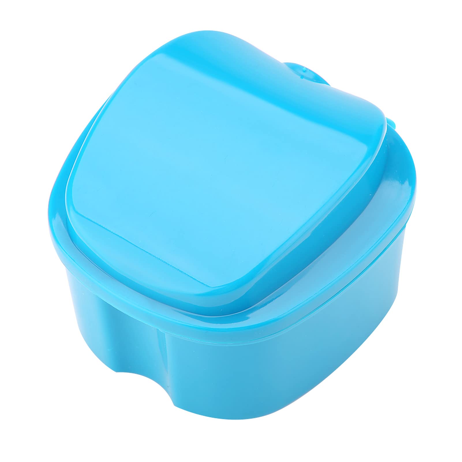 Portable Denture Cleaning Set - & - Easy to Carry - Quick Drying - Perfect for Elderly (Light Blue)
