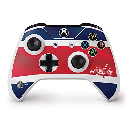 Skinit Decal Gaming Skin compatible with Xbox One S Controller - Officially Licensed NHL Washington Capitals Jersey Design