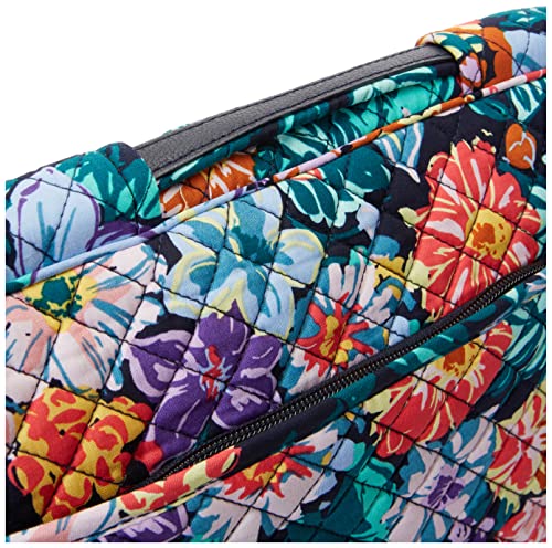Vera Bradley Women's Cotton Laptop Organizer, Happy Blooms, One Size