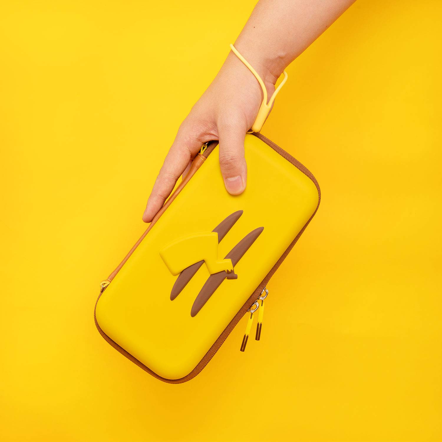 YOCORE Switch Travel Carrying Case Compatible with Nintendo Switch Lite Games Hard Shell Portable Storage Bag for Switch Lite & Game Accessories-Yellow
