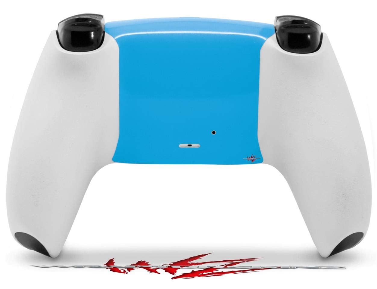 WraptorSkinz Skin Wrap compatible with Sony PS5 DualSense Controller Solids Collection Blue Neon (CONTROLLER NOT INCLUDED)