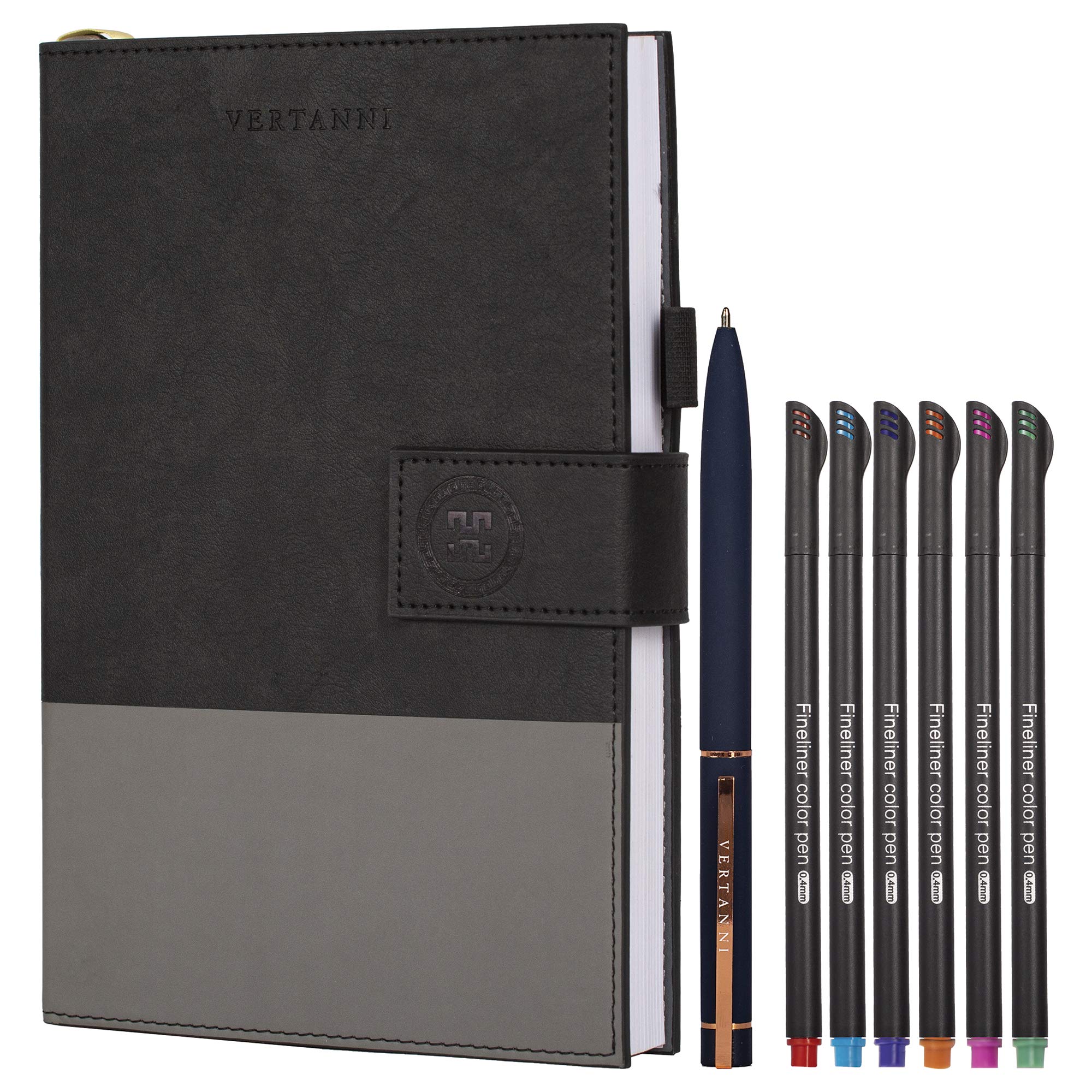 VERTANNI Daily Planner - A5 Undated Calendar Planner for 6 Months - Increase Productivity and Time Management - Organizer Notebook for Personal or Career Objectives - Boost Performance and Focus