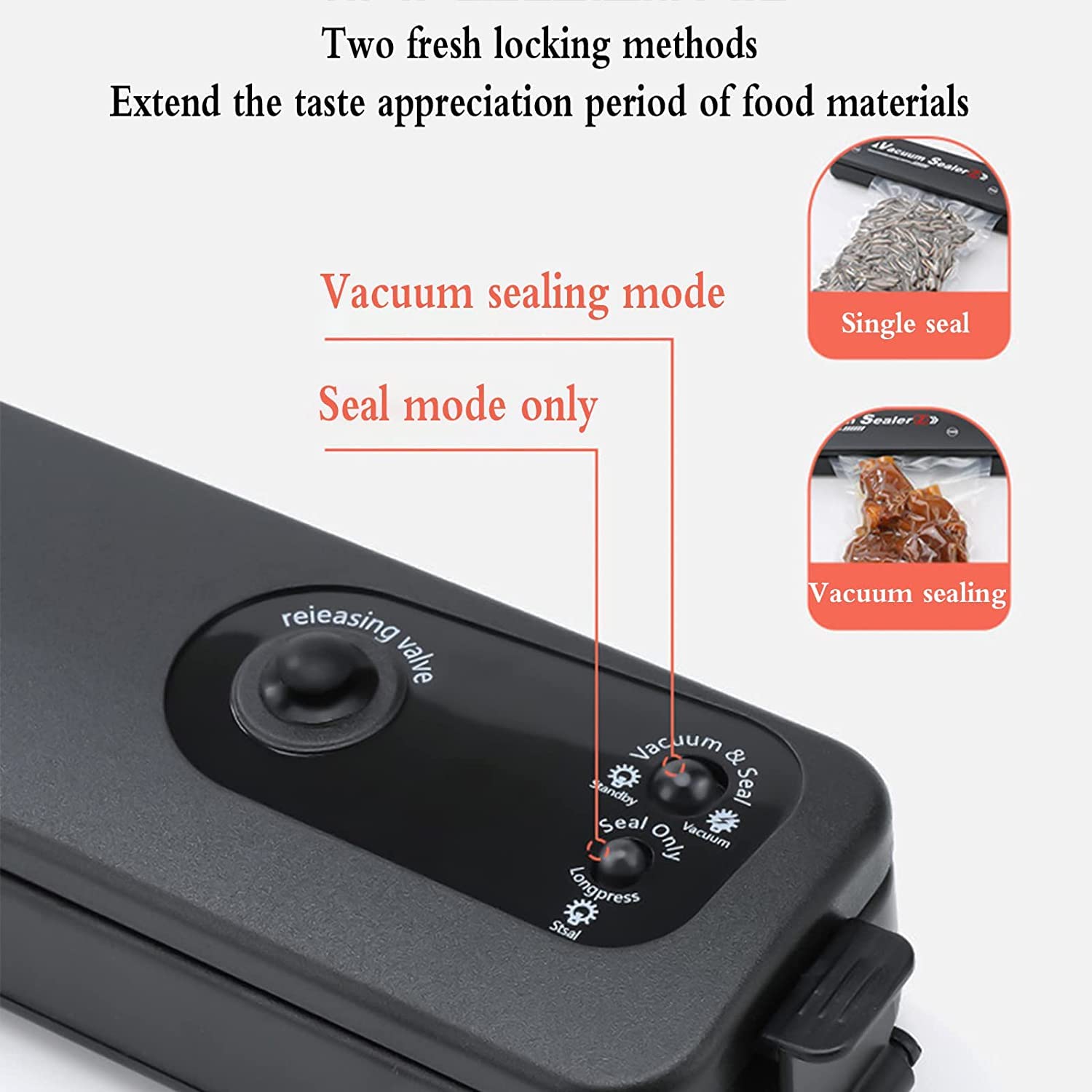 Vacuum Sealing Machine Food Packaging Machine, Household Food Automatic Sealing Machine, Fresh-keeping Vacuum Compression, Equipped With Ten Fresh-keeping Sealed Bags