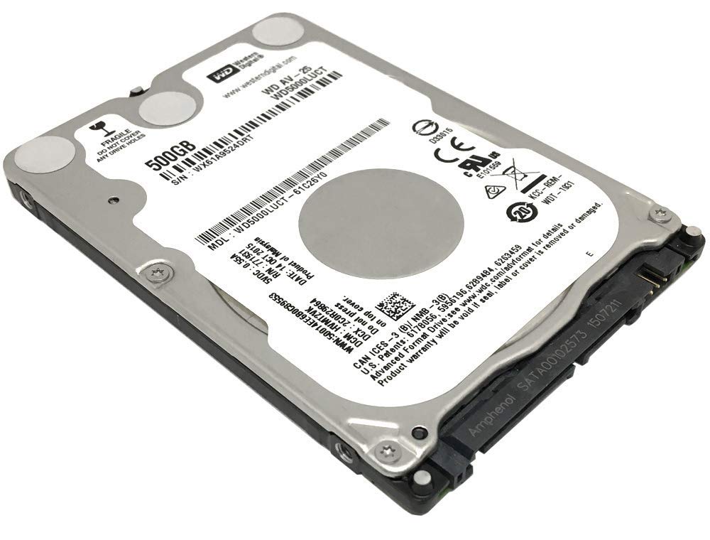 Western Digital WD5000LUCT AV 500GB 5400RPM 16MB Cache (7mm) SATA 3.0Gb/s Internal 2.5inch Notebook Hard Drive