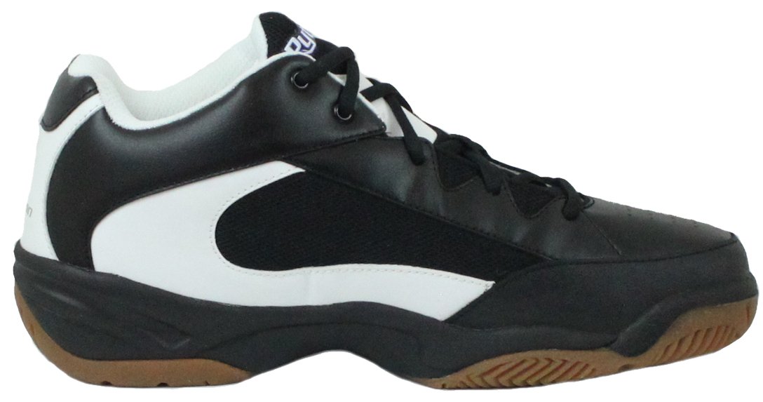 Python Wide (EE) Width Indoor Mid Racquetball (Squash, Indoor Pickleball, Badminton, Volleyball) Shoe (Black; Size 9.0)