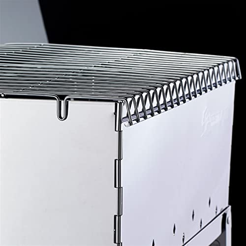 TAMYID Charcoal Grills, Stainless Steel Mini BBQ Grill Charcoal Grill Outdoor Portable Folding Barbecue, BBQ Grills