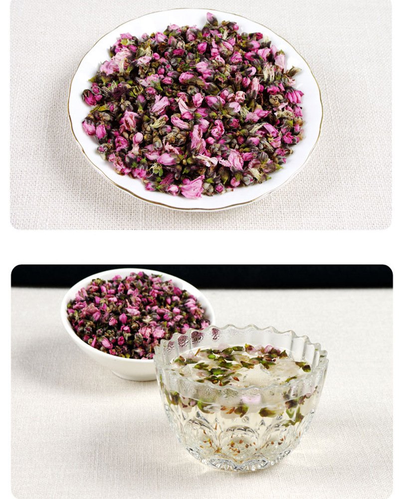 TooGet Natural Peach Flowers Aromatic Dried Flowers for Soap, Candle Making, Tea, Herbal, Floral DIY Craft Wholesale, Top Grade - 4 OZ