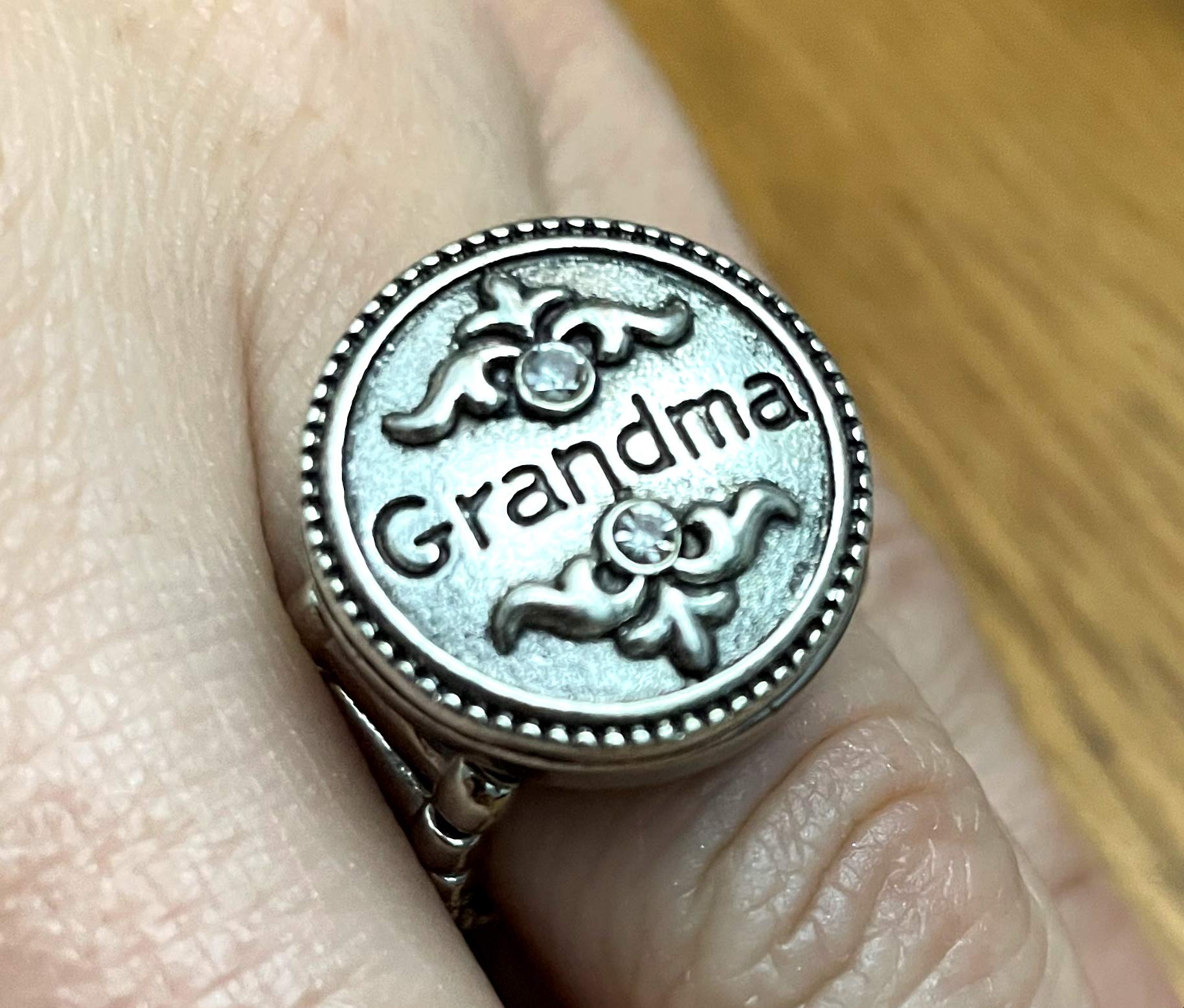Snap Jewelry Stretch Ring Silver Plated fits 18-20mm Standard Size Ginger Style Charms My Prime Gifts