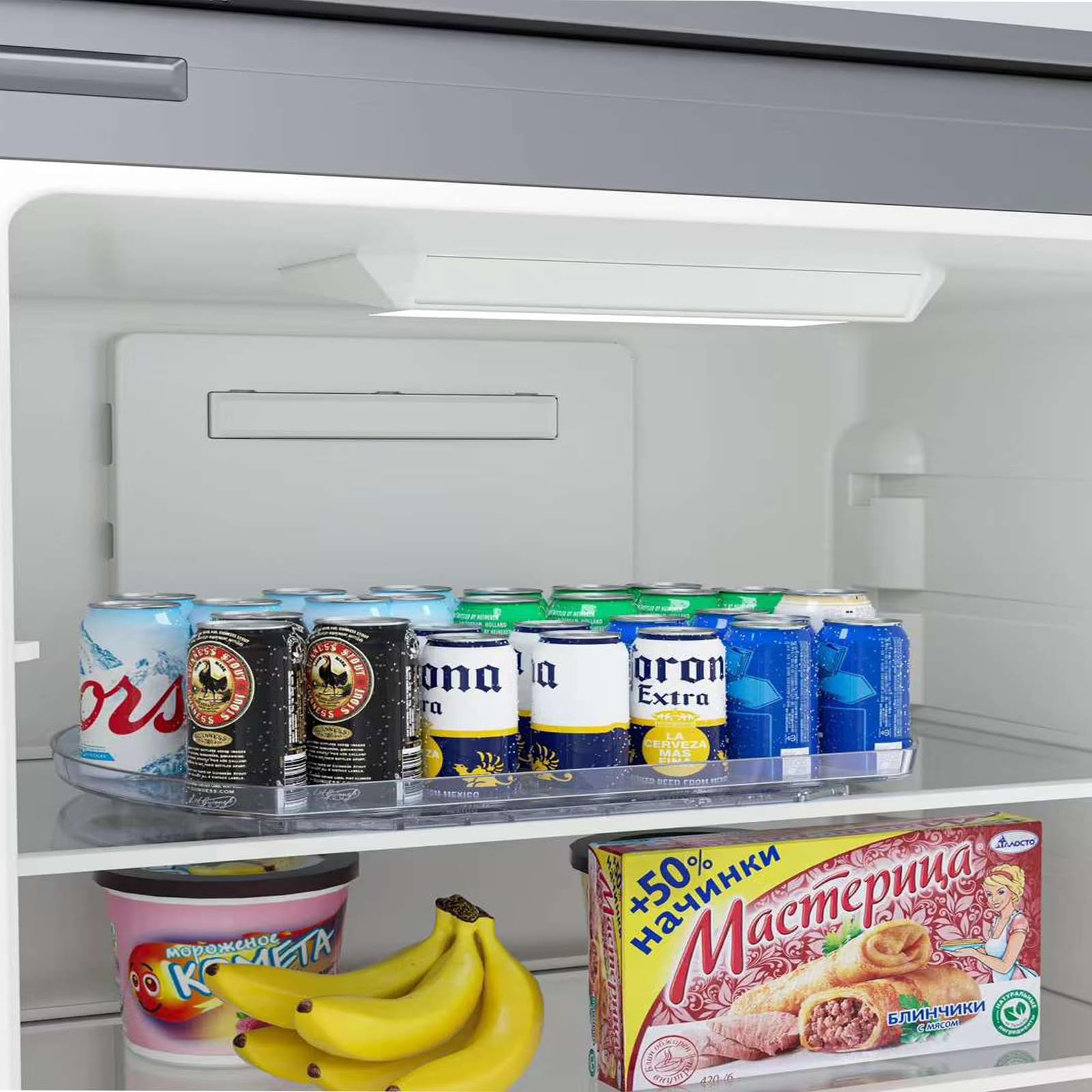 Square Lazy Susan Organizer for Refrigerator, Lazy Susan Turntable Organizer for Refrigerator, Countertop Condiment Storage Rack for Kitchen, Pantry, Cabinet, Dining Table