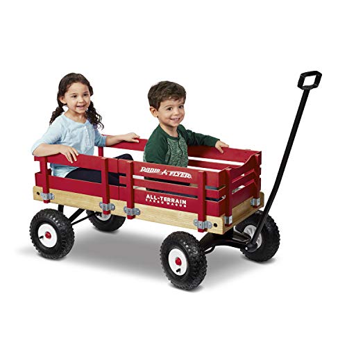 Radio Flyer All-Terrain Cargo Wagon for Kids, Garden and Cargo, Red Wagon for Ages 1.5+