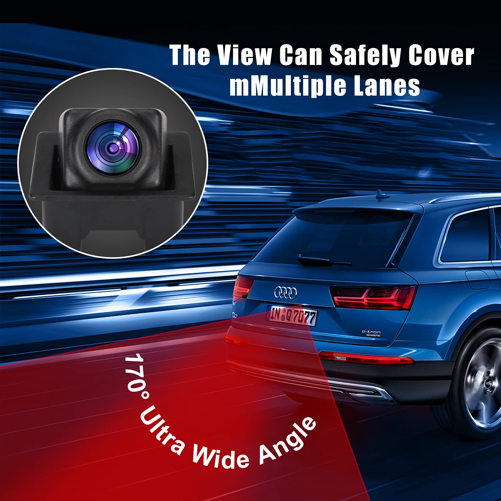 RIGHTPARTS Rear Park Assist Camera for Cadillac GM SRX 2010-2015, 23205689, Far Infrared Wide Angle HD Night Vision Waterproof, Replacement Tailgate Rear View Backup Reverse Safty Cameras