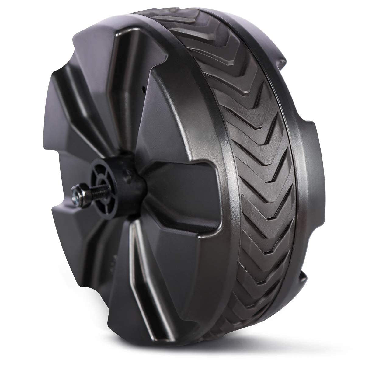 TIMBER RIDGE Replacement Wheel, Plastic Wheels with TPR Tread for Utility Wagon Cart, 7.5" Diameter X 3.4" Wide