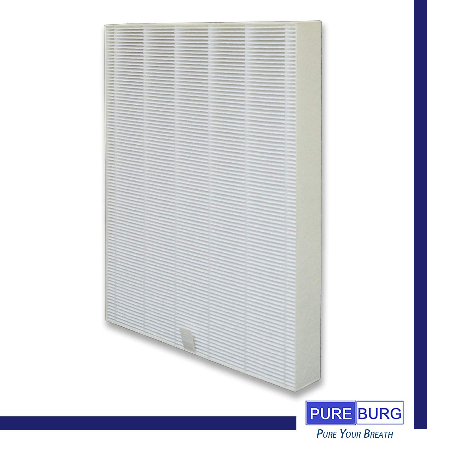 PUREBURG FP-A60U Replacement True HEPA Filter Compatible with Sharp FZ-A60HFU fits Sharp Plasmacluster FP-A60UW FP-A60U Air Purifier,H13 Air Clean Dust,1-Pack