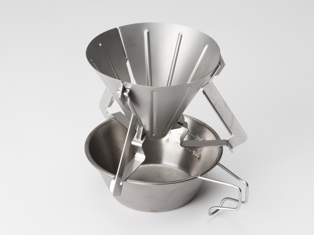 Snow Peak Field Barista Collapsible Coffee Dripper, Stainless Steel, CS-117