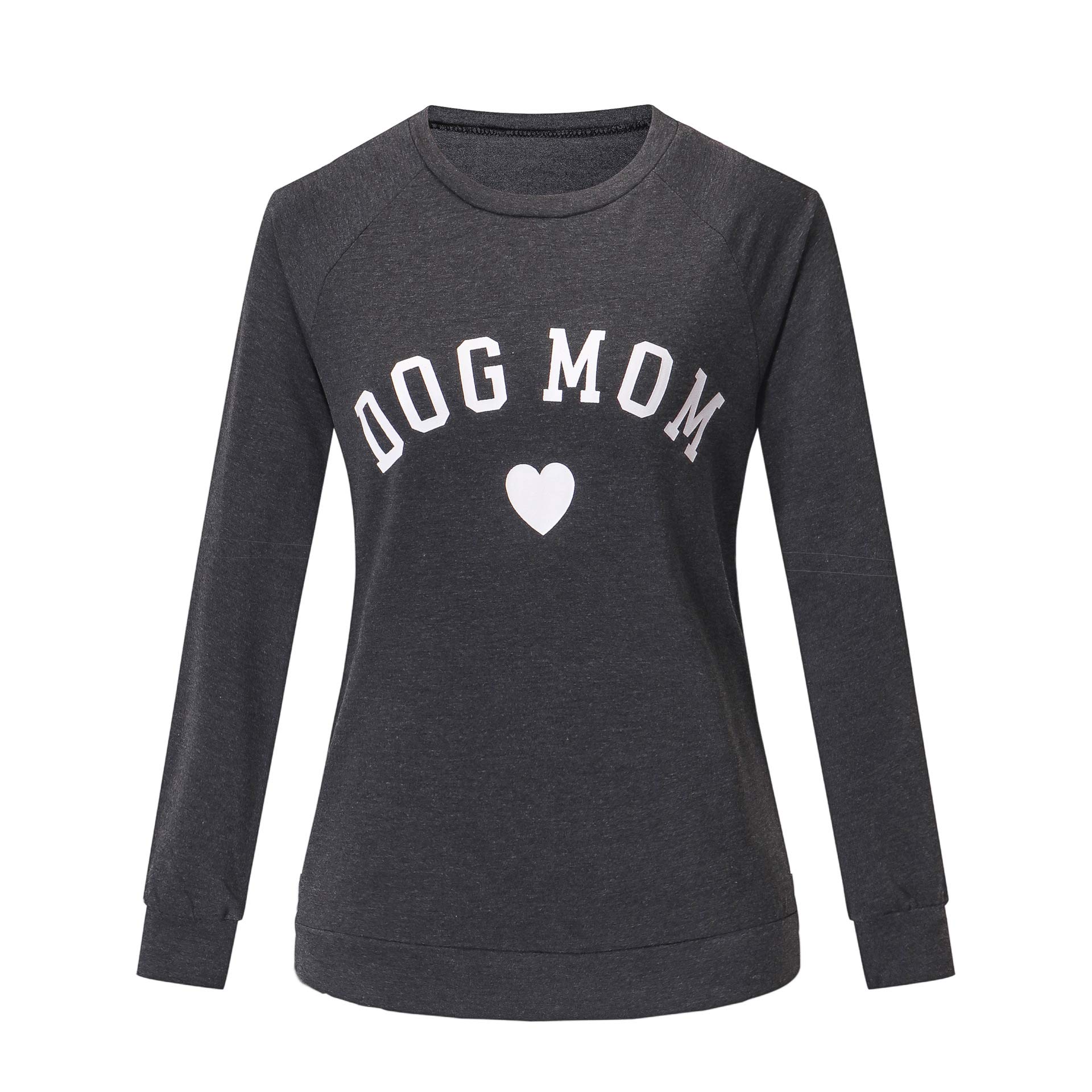 XLXZHYF Dog Mom Sweatshirt Dog Mama Shirt Pullover Dog Mom Sweater Long Sleeve Letter Print T Shirt Top,Red,XXL