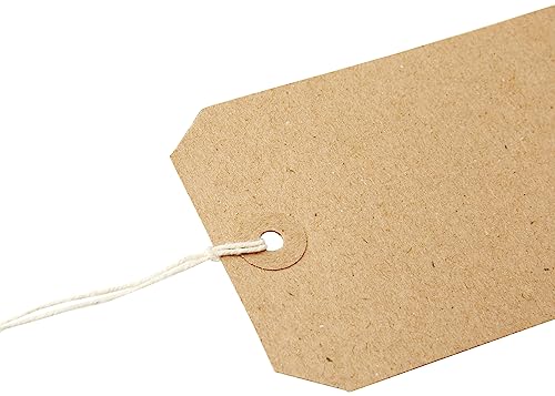 Q-Connect KF01613 Strung Tag 146x73mm Buff (Pack of 1000)