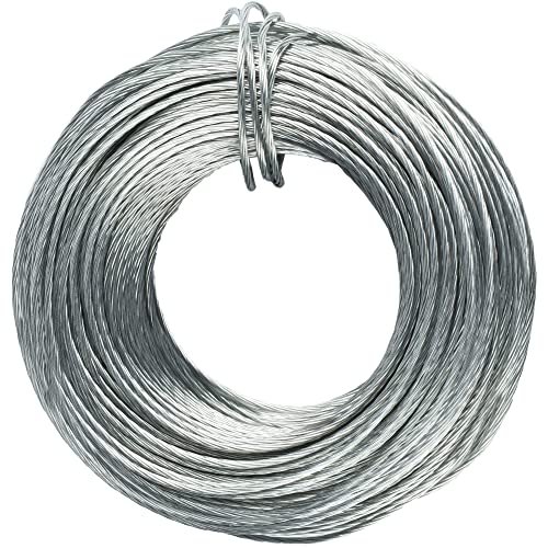 SENBACH 100Ft Picture Hanging Wire for Photos, Picture Wire for Mirrors, Clock, Art Work Support & Hanging up to 30lbs