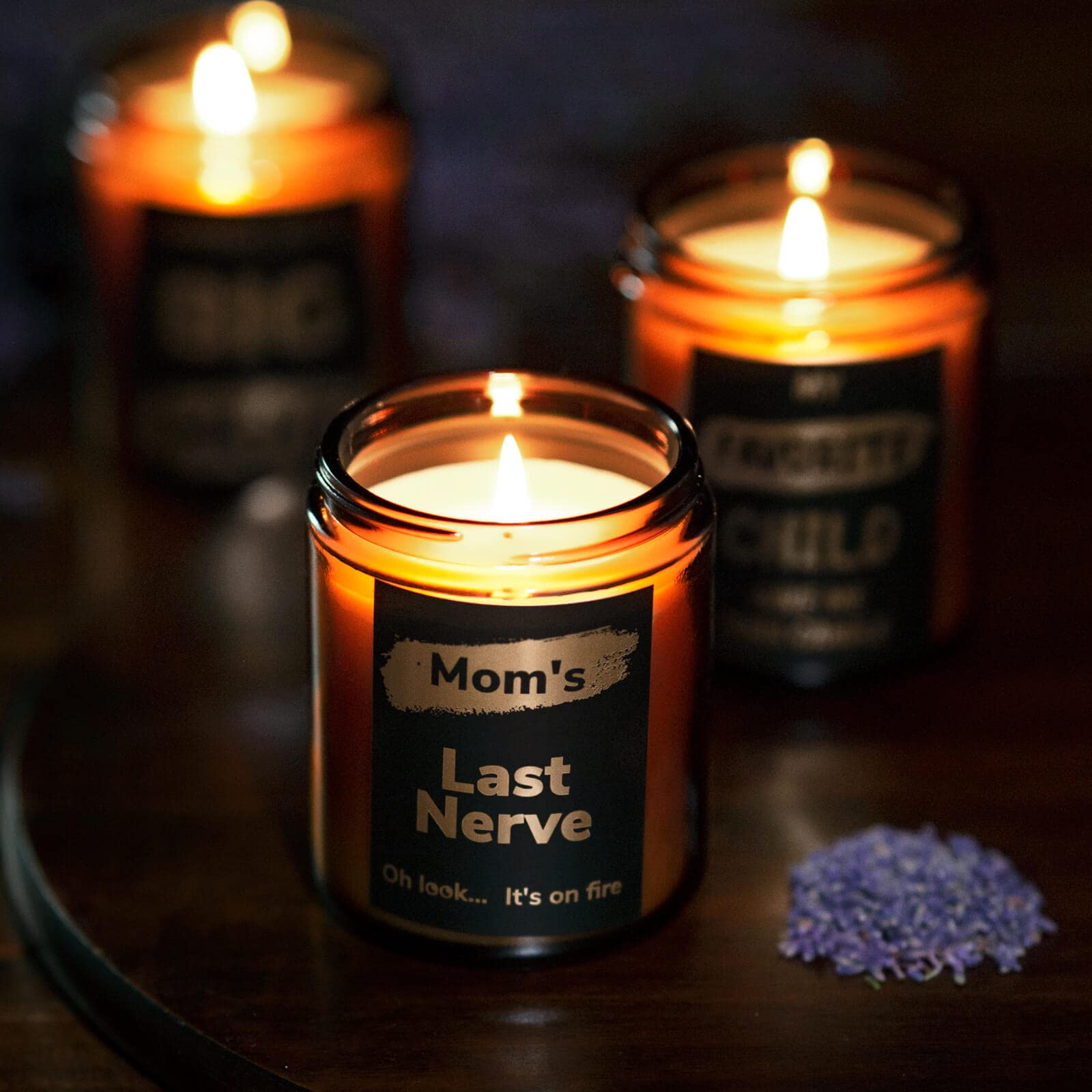 TIMEYARD Scented Candle Smoke and Vanilla Candle, Gift Candle for Men Modern Jar Candle, Calm and Relax Scented Soy Candles with 1 Cotton Wick, 45H Burn Time, 7oz