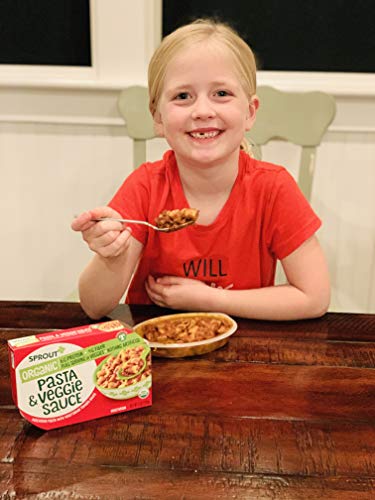 Sprout Organic Baby Food, Toddler Meals, Macaroni Pasta with Vegetarian Tomato Sauce, 5 Oz Bowl (8 Count)