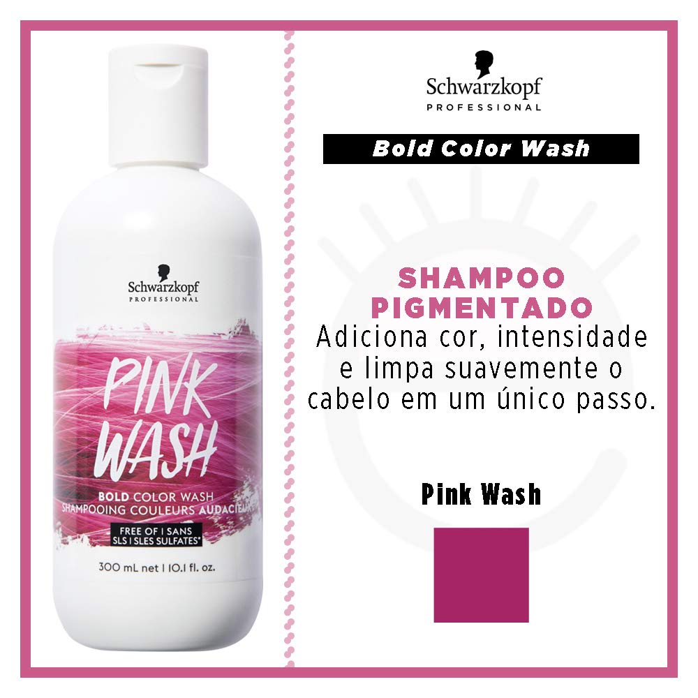 Schwarzkopf Bold Colour Wash Shampoo, Pink, 0.35 kg