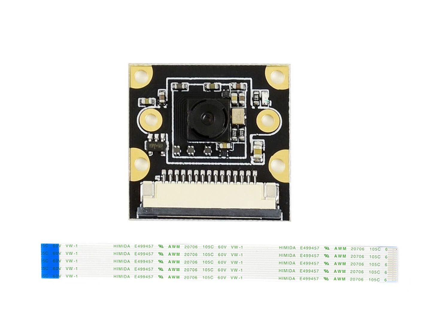waveshare IMX219-120 Camera 3280 Ă 2464 Resolution 8 Megapixels 120 Degree Angle of View IMX219 Sensor Support Jetson Nano Developer Kit Compute Module 3/3+