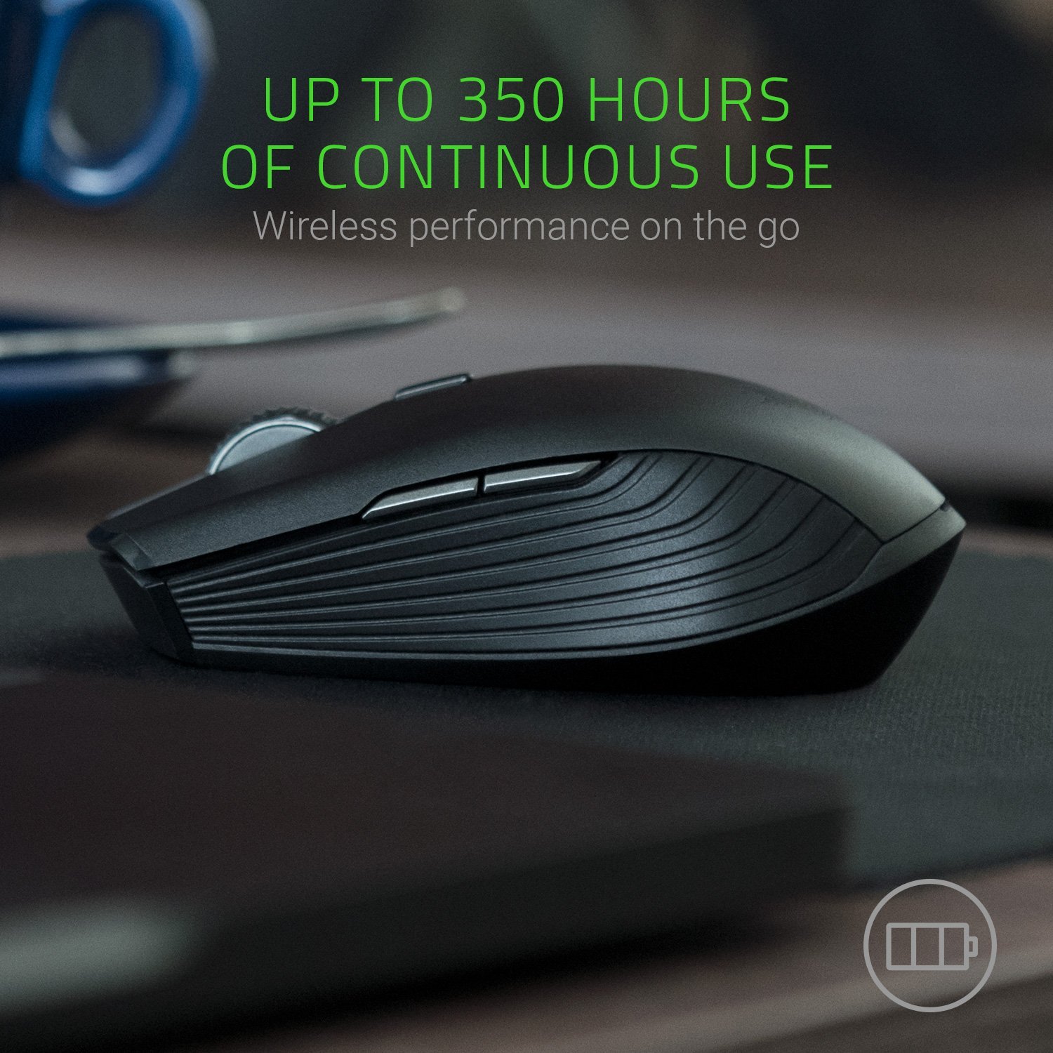 Razer Atheris - Ambidextrous Bluetooth Wireless Portable Gaming-Grade Mouse - 7,200 DPI Optical Sensor (Renewed)