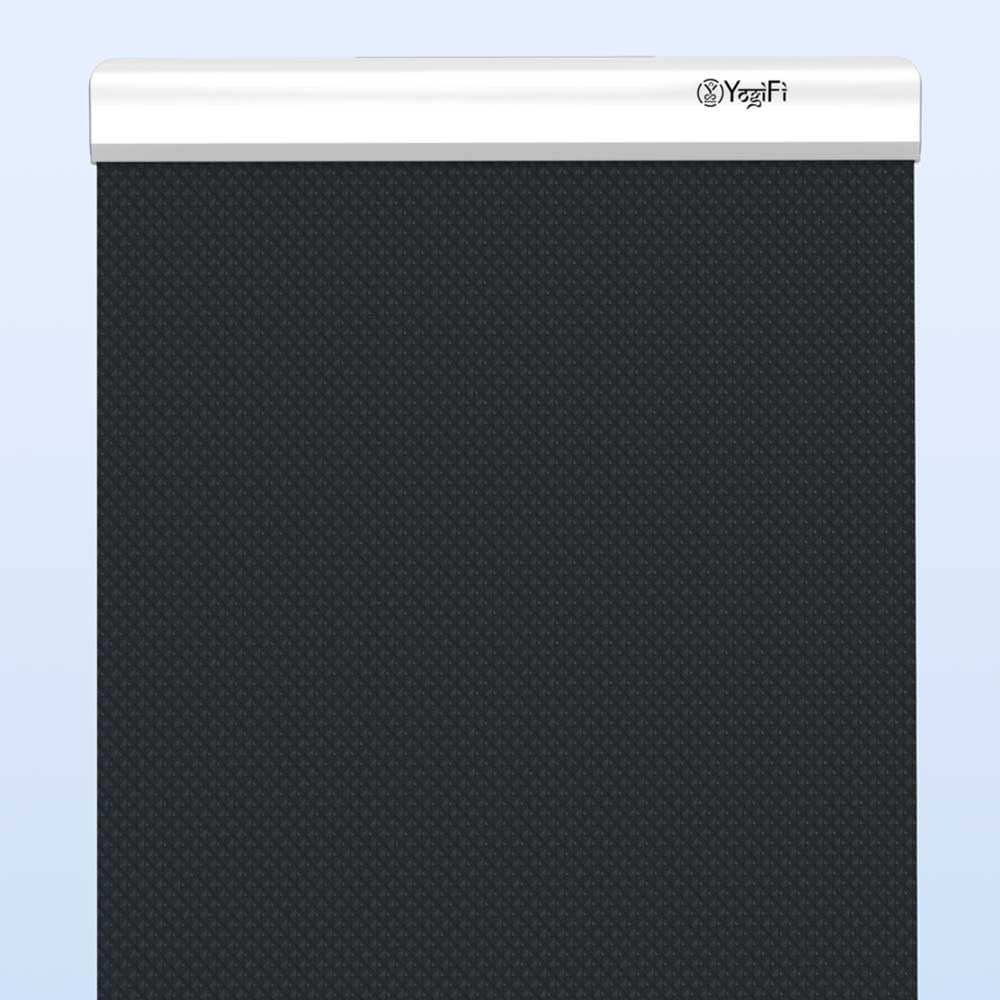 YogiFi Smart Non-Slip Meditation Travel Yoga Mat,Exercising Pad,Great for Women & Men of All Ages,6mm Thick with Artificial Intelligence(AI) for Interactive and Real Time Posture Feedback (Grey)