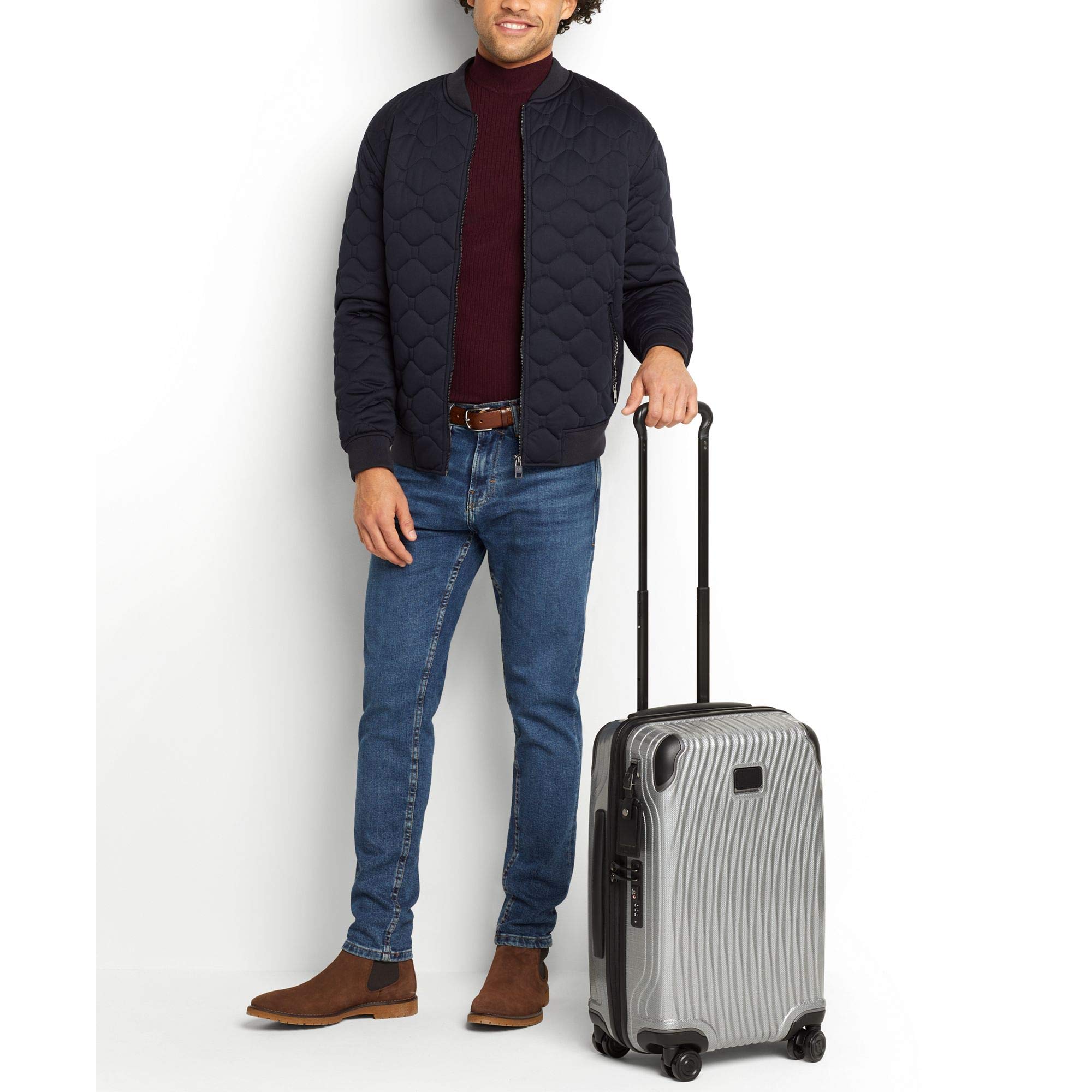 TUMI - Latitude International Hardside Carry-On Luggage - 22 Inch Rolling Suitcase for Men and Women - Navy