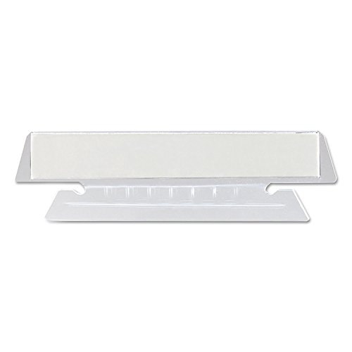 Smead Poly Tab 1/3 Cut, Clear, 25 Per Pack (64615)