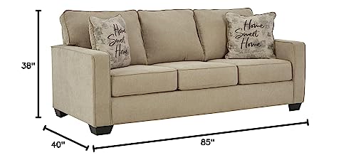 Signature Design by Ashley Lucina Casual Upholstered Sofa with Pillows, Beige