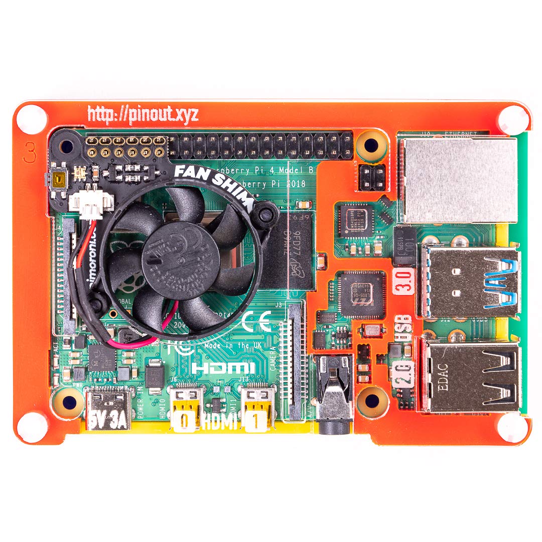 Pibow Coupé 4 (Raspberry Pi 4 only) Red