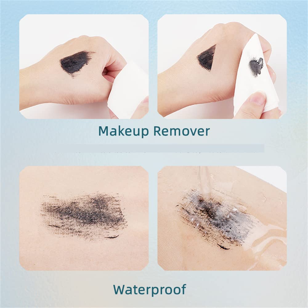 Ultra Fine Waterproof Mascara for Fine Short Eyelash,Skinny Black Mascara,Catching Tiny Eyelashes，Lengthening & Thickening Mascara (1 Pcs)