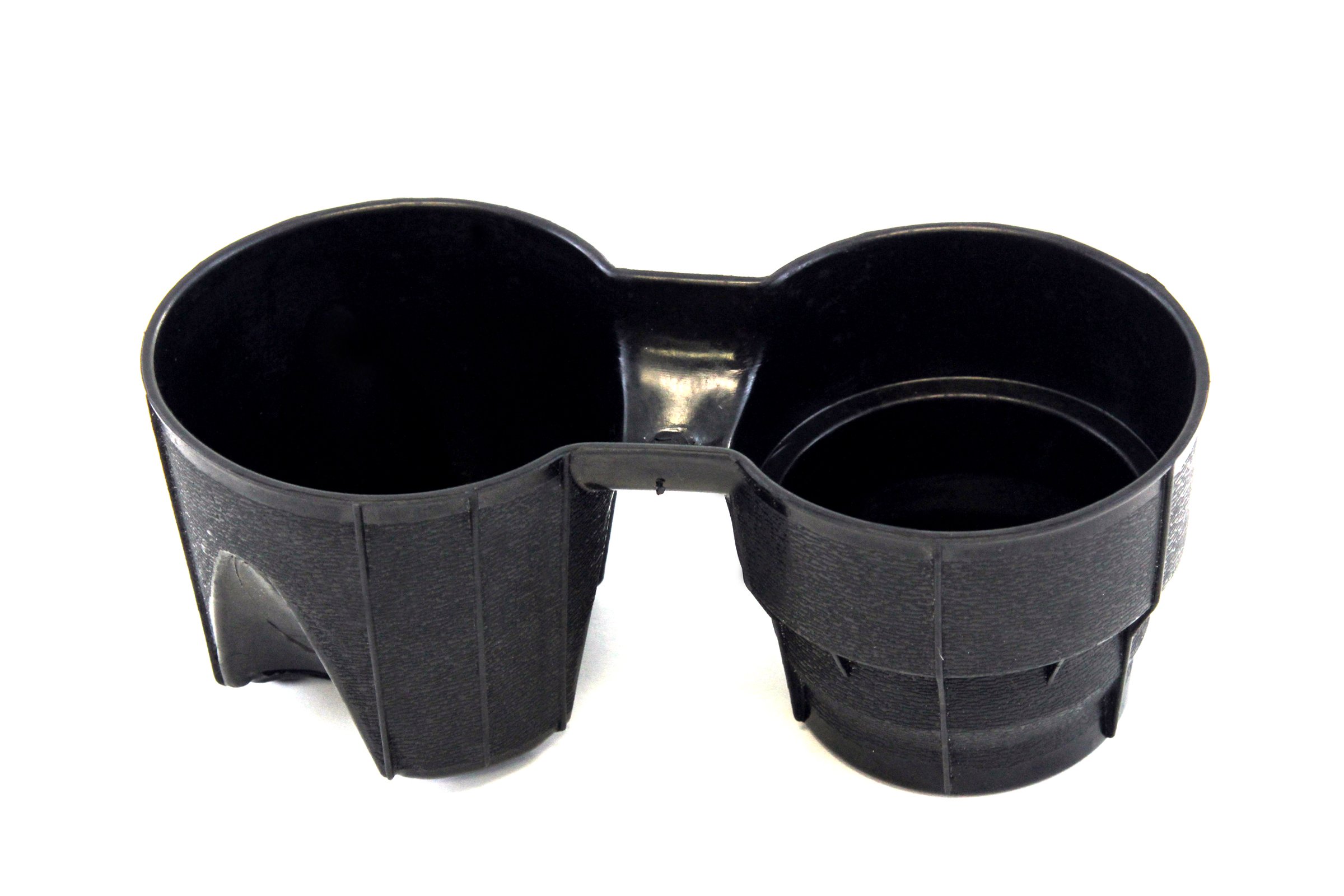 Red Hound Auto Front Center Floor Console Cup Holder Insert Compatible with Ford Lincoln Expedition Navigator 2007-2014 - Black (Holds 2 Cups)