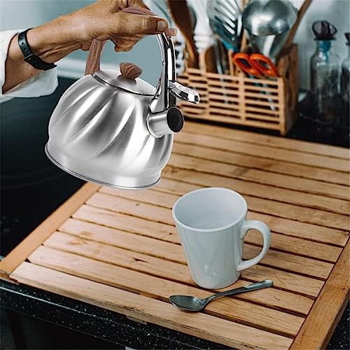 Teapot for Stovetop Stainless Steel Whistle Teapot Kettle Whistling Tea Kettle For Gas Stove Tea Kettle Stovetop