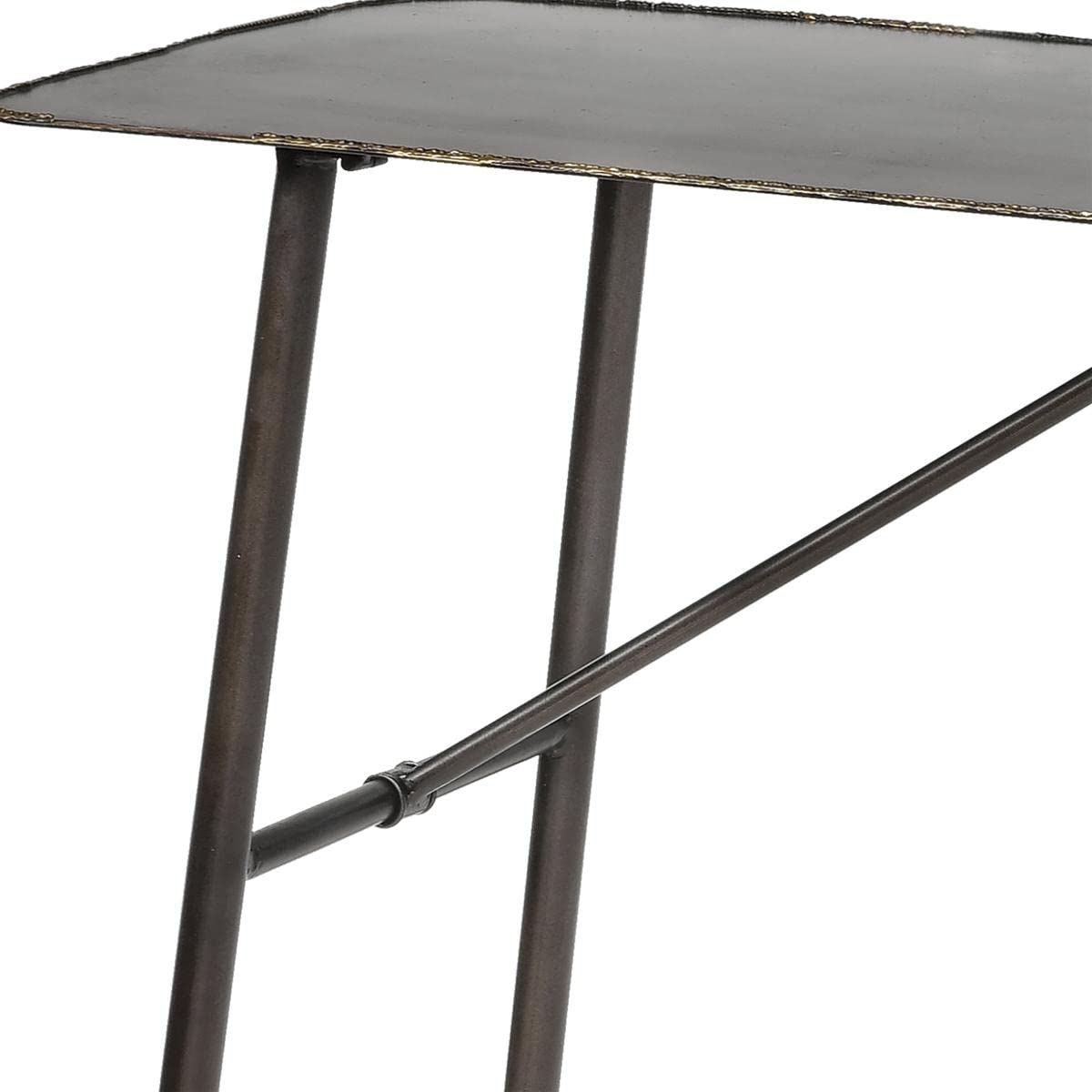 Sterling Home Christian Oil Rubbed Bronze and Gold console table, Brown