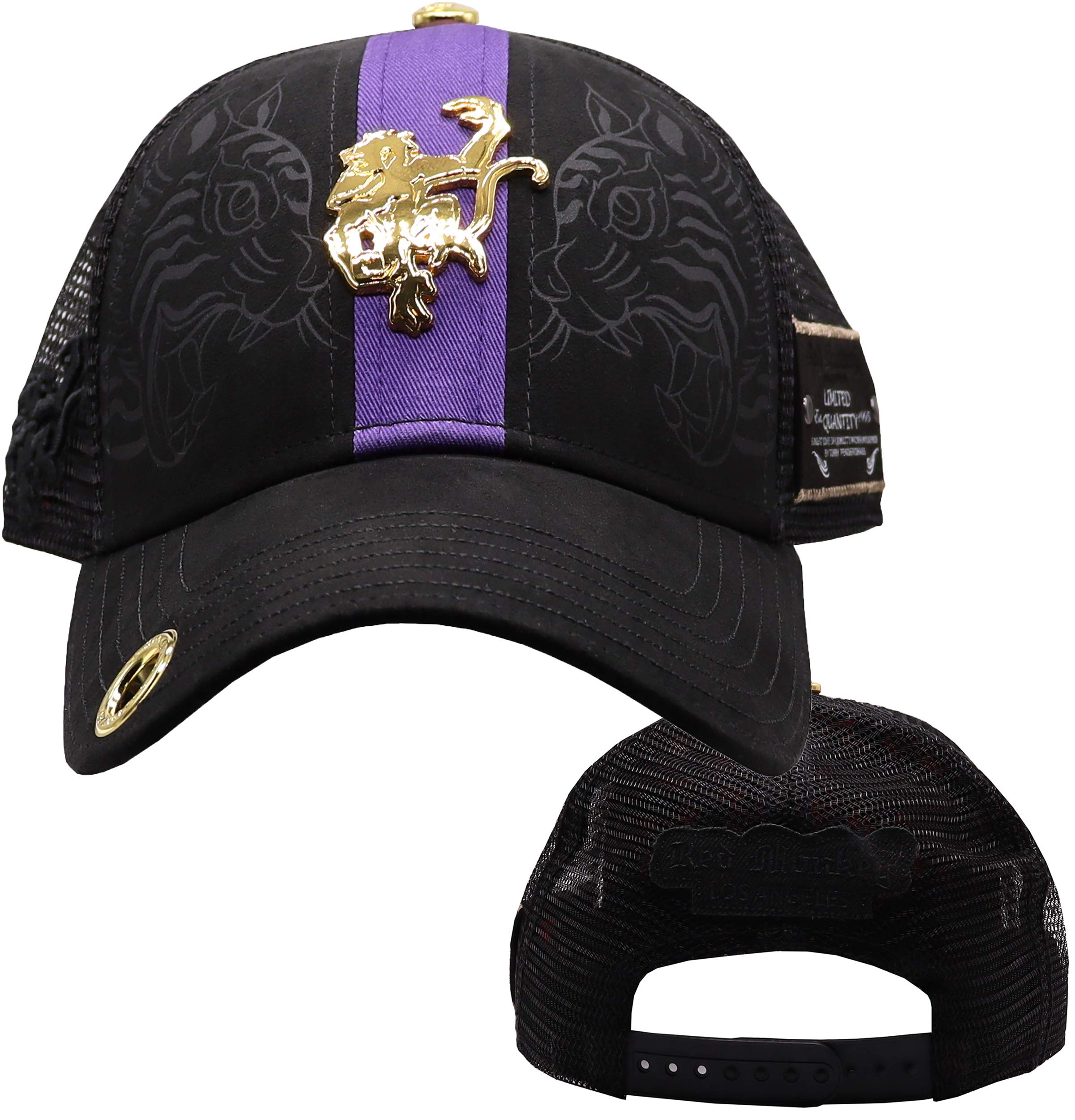 Red Monkey Hidden Tiger Center Stripe Black RM1243 New Limited Edition Unisex Fashion Trucker Cap Hat