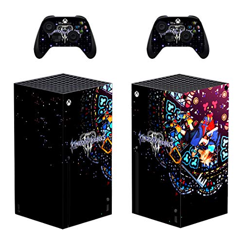 X-box-Series-X Console and 2 Controllers Skin Set - Kingdom Hearts – X-box-Series-X Vinyl (only fit X-box-Series-X )