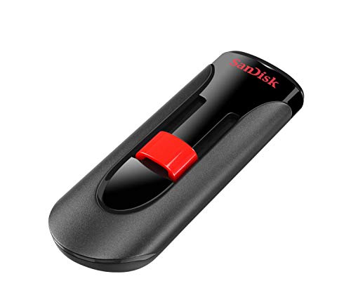 SanDisk 32GB Cruzer Glide USB 2.0 Flash Drive - SDCZ60-032G-B35, Red