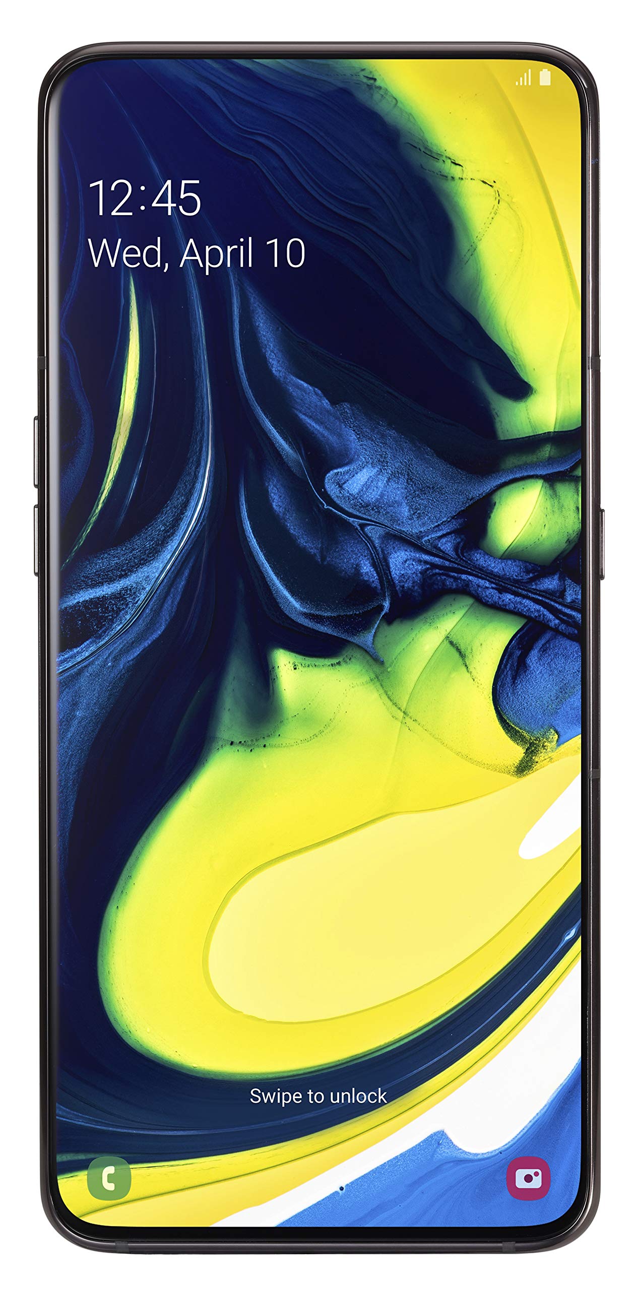 Samsung Galaxy A80 SM-A805F/DS 128GB Dual-SIM (GSM Only, No CDMA) Factory Unlocked 4G/LTE Smartphone - International Version (Phantom Black)