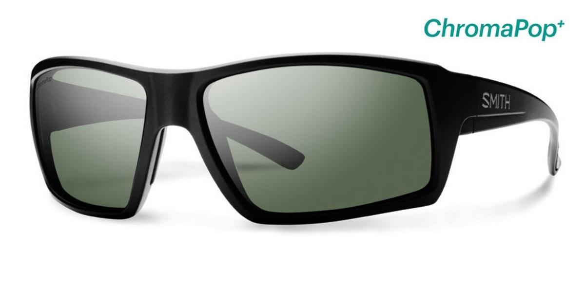 Smith Optics Adult Challis Lifestyle Polarized Sunglasses Matte Black/Gray Green